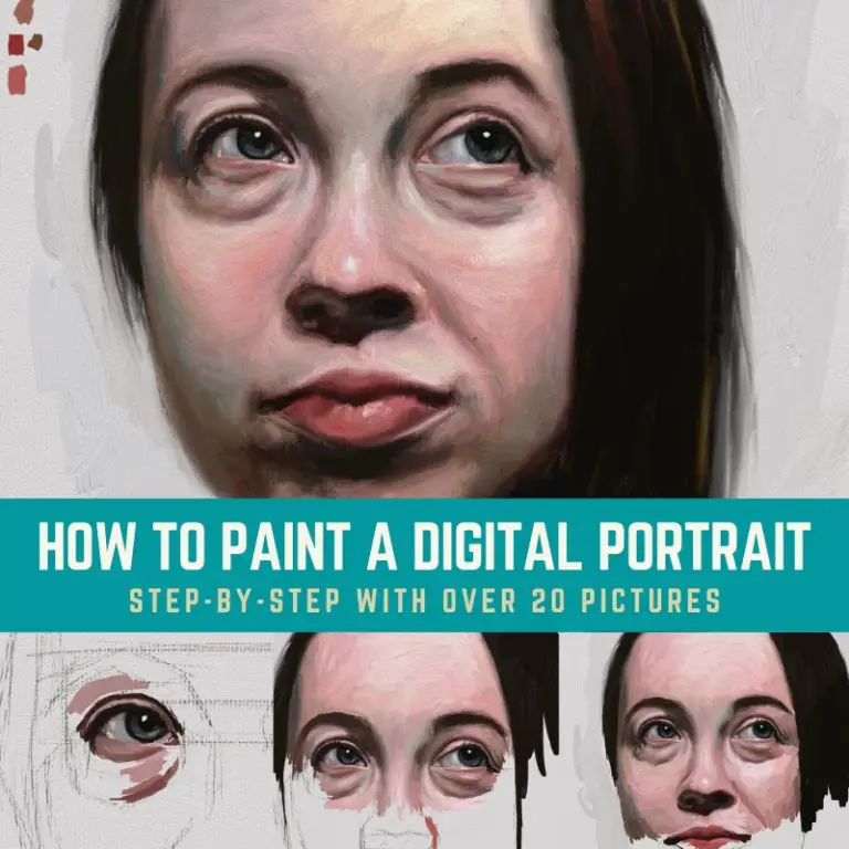How To Paint A Digital Portrait – Step-By-Step With Pictures