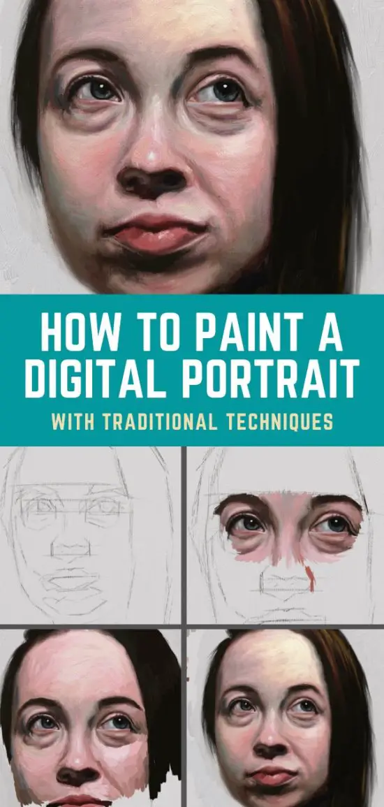 How To Paint A Digital Portrait – Step-By-Step With Pictures