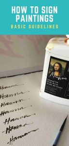 Should Artists Sign Their Paintings? Why is it important?