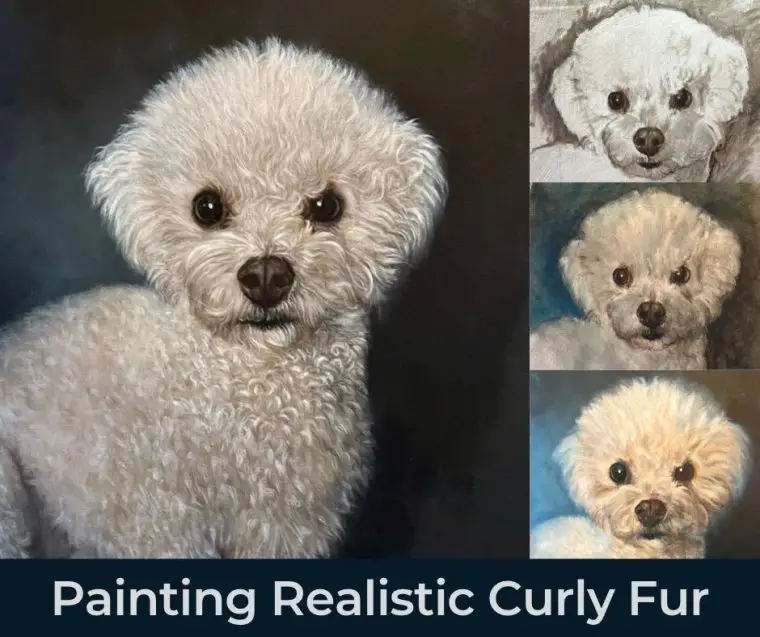 Painting Realistic Curly Fur in Oil – 9 Tips